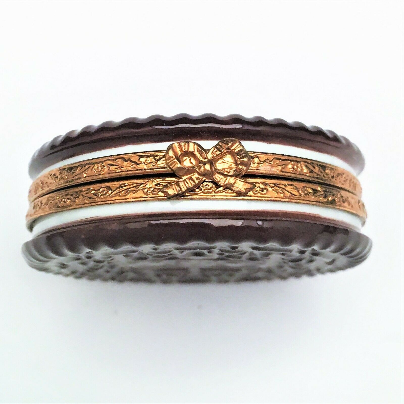 Oreo Cookie with 'Surprise' Cookie Limoges Trinket Box by Artoria - Lt ...